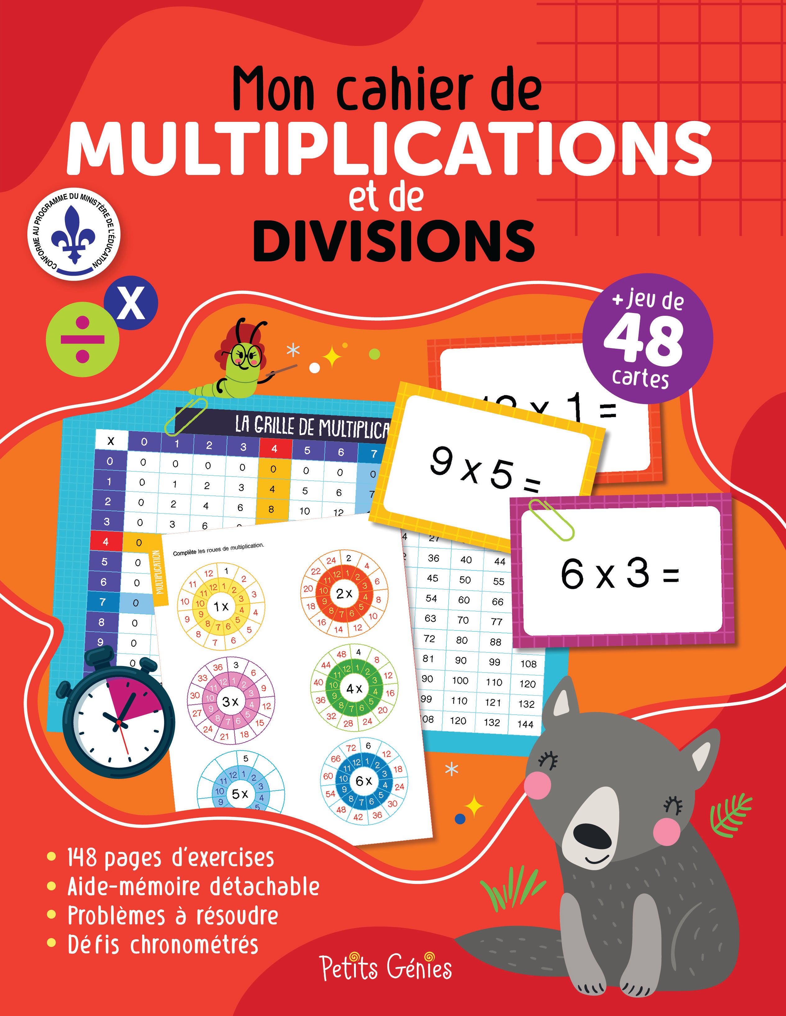 Mon cahier de multiplications et de divisions – Éditions Petits Génies