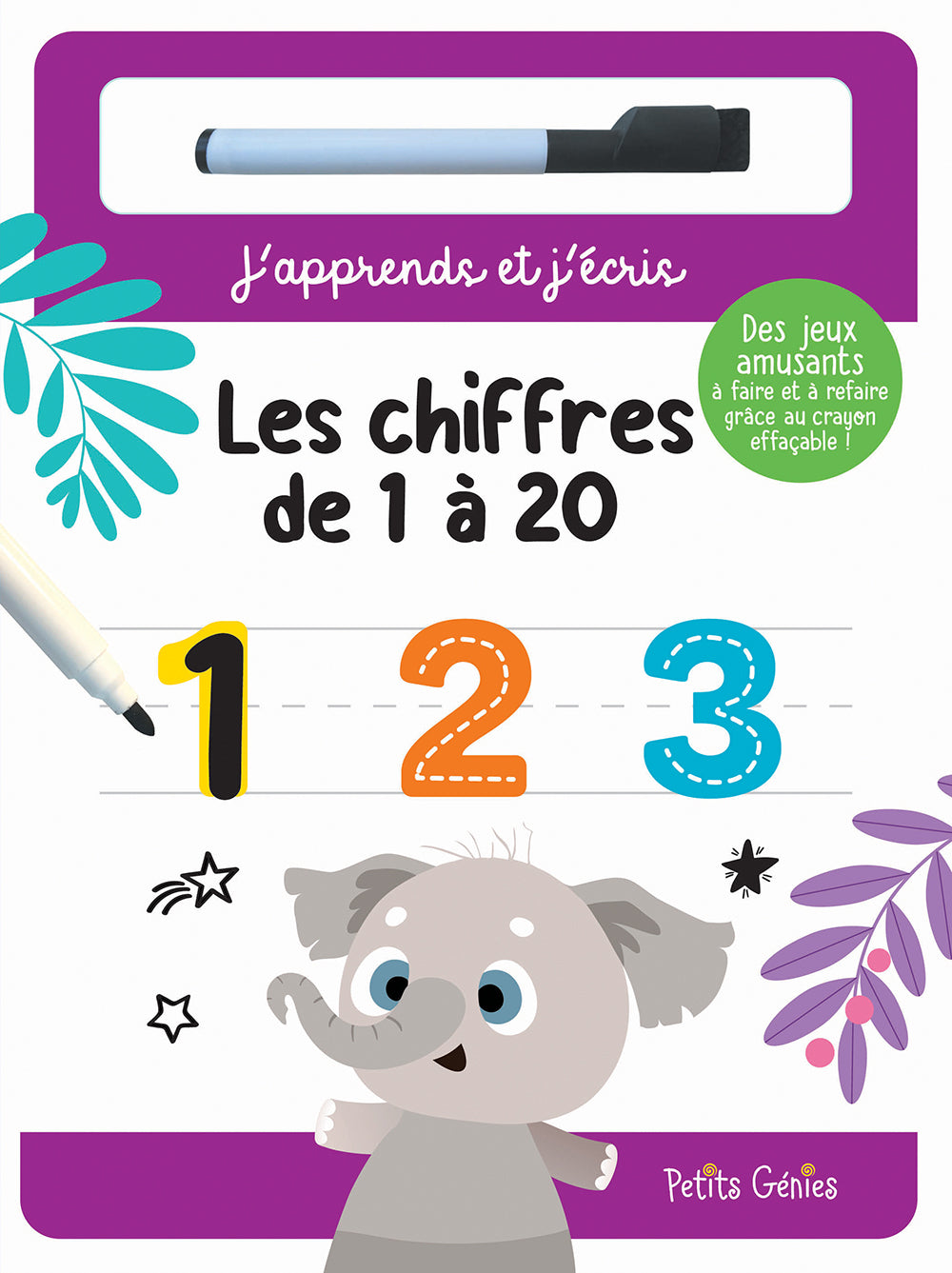 J'apprends et j'écris : Les chiffres de 1 à 20 – Éditions Petits Génies
